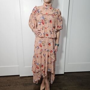 cinq a sept | Dresses | Nwt Cinq A Sept Jamie Floral Georgette Dress ...
